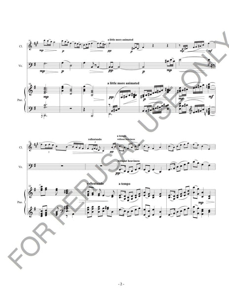 Clarinet Cello and Piano Sheet music - La Fille Aux Cheveux De Lin ...