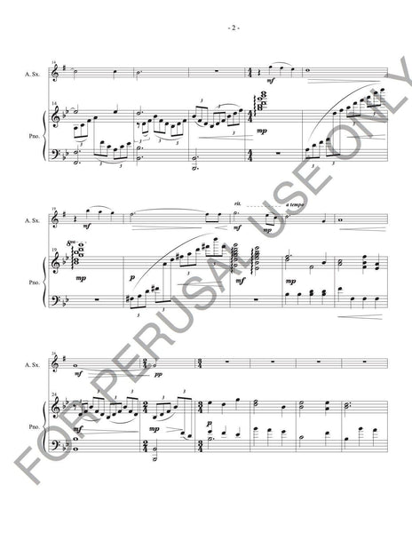 The Lord’s Prayer for Alto Saxophone and Piano (score+parts)