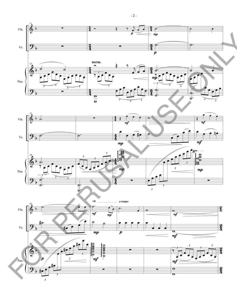 The Lord’s Prayer for Violin, Violoncello and Piano (score+parts)