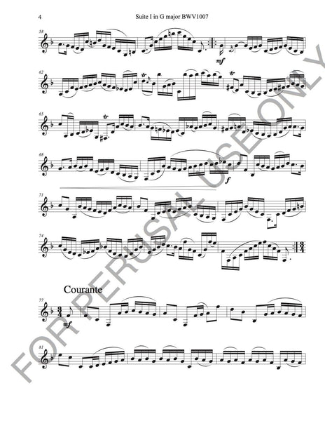 Bass Clarinet Sheet music: Complete Bach's Cello Suite no.1