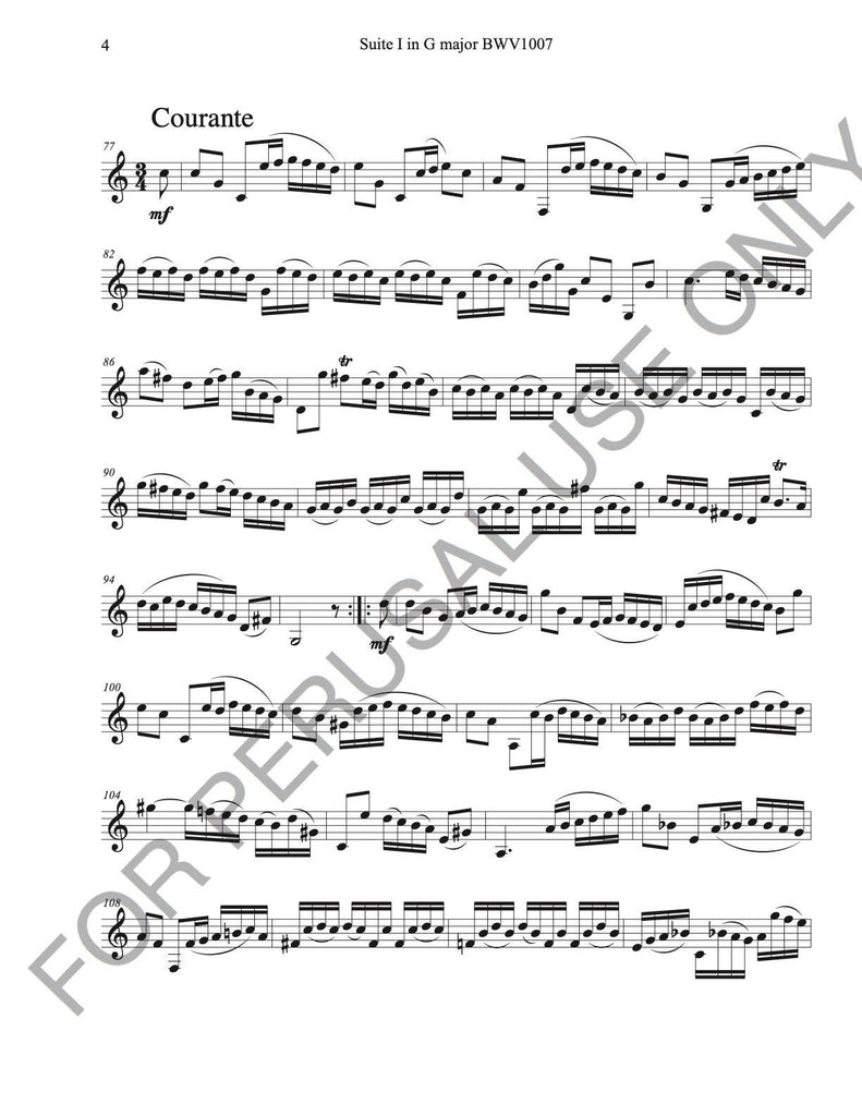 Bach Cello Suite No. 1 – Clarinet Solo Sheet Music PDF
