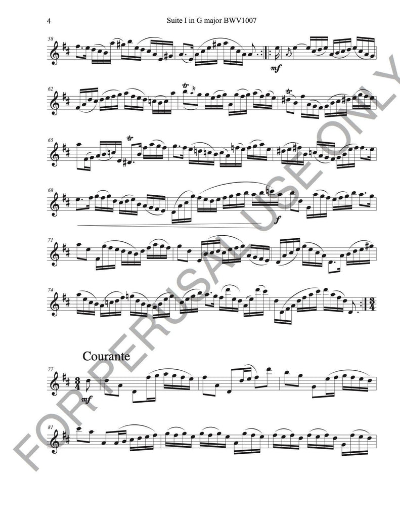 Tenor Saxophone Sheet music: Complete Bach's Cello Suite no.1